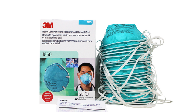 3M™ Health Care Particulate Respirator & Surgical Mask 1860 Series, N9 ...